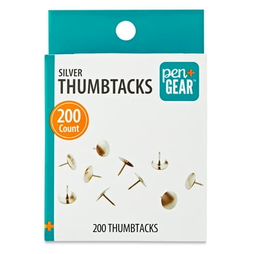 Pen and Gear White Thumb Tacks 200 count - Walmart.com