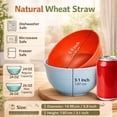 24 Pack Unbreakable Wheat Straw Cereal Bowls, 26 Oz Lightweight Soup ...