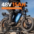 Unibike Electric Mountain Bike for Adults, 20"x4" Fat Tire Off-road ...