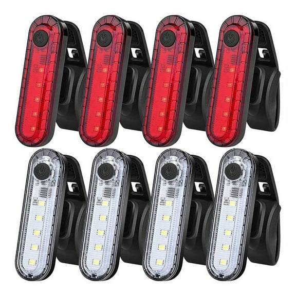 Yunuuuoa 2 Packs Bike Lights Front and Rear Set, USB Rechargeable LED ...