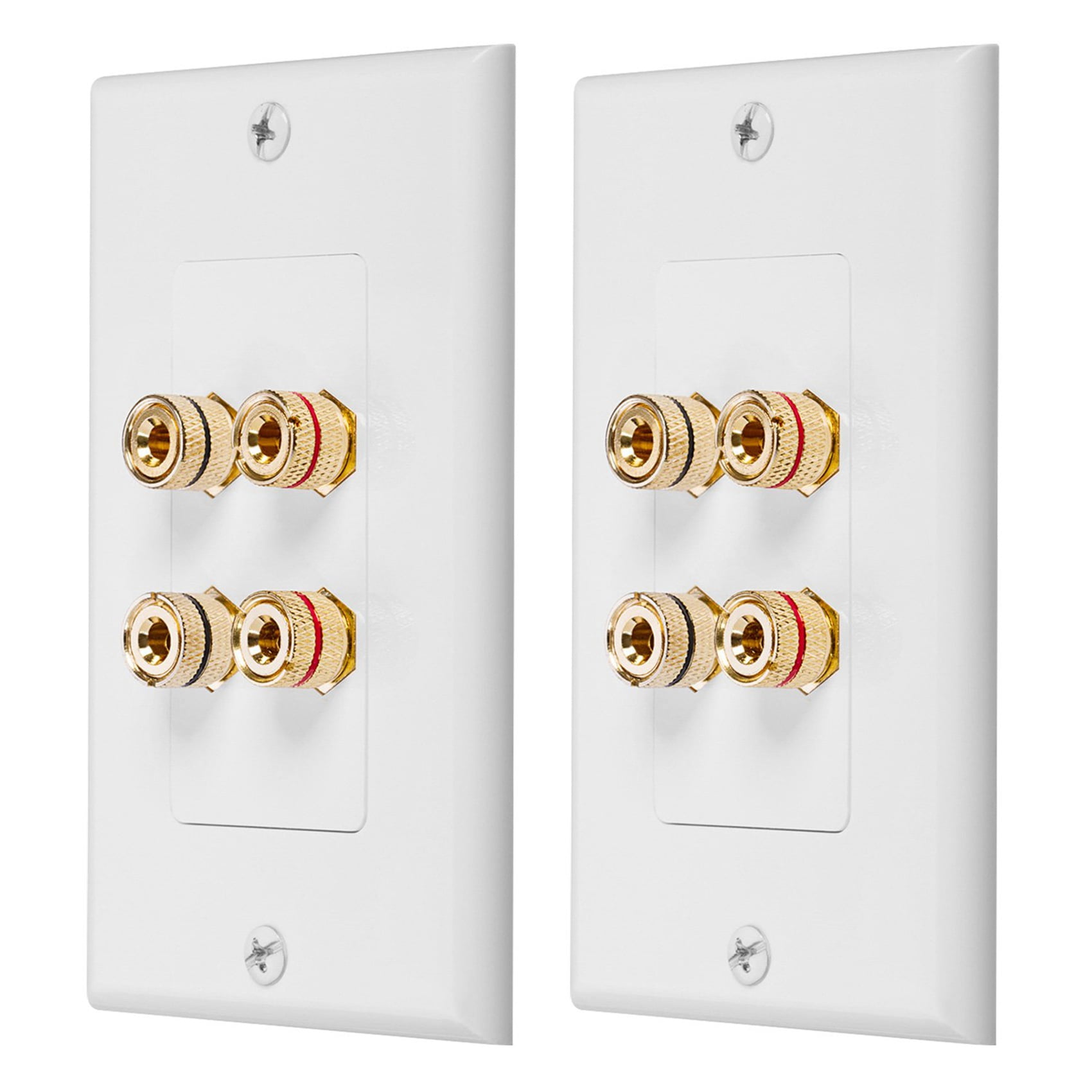 Click here for Unbranded 2x 4 Posts Speaker Wall Plate Home Theat... prices