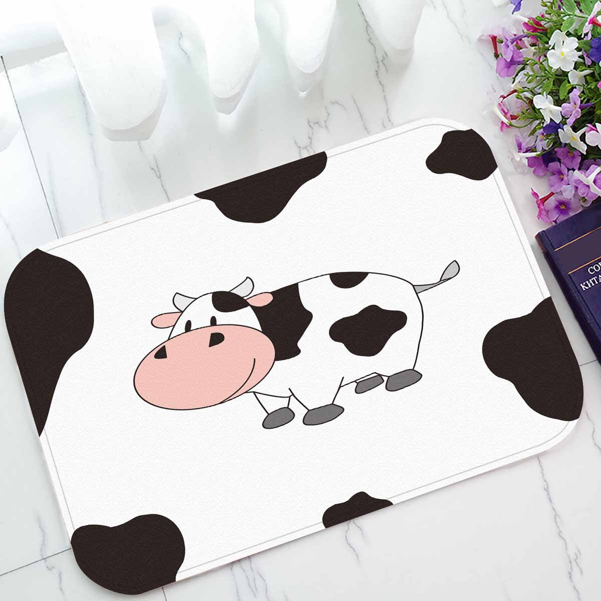 PKQWTM Cute cow cartoon Home Decor Floor Mat Area Rug Doormat Size 15 ...