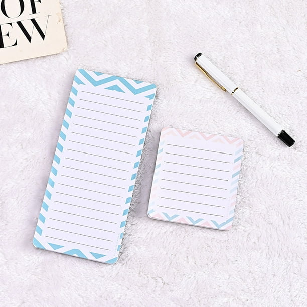 Magnetic Notepads in Large and Small Sizes for Fridge (4 Pack); Grocery ...
