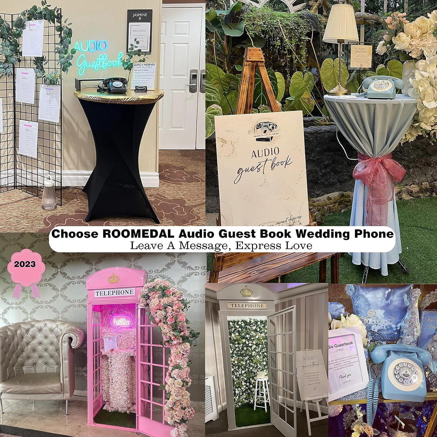 Phone booth wedding guest book | Beachweddingtips.com