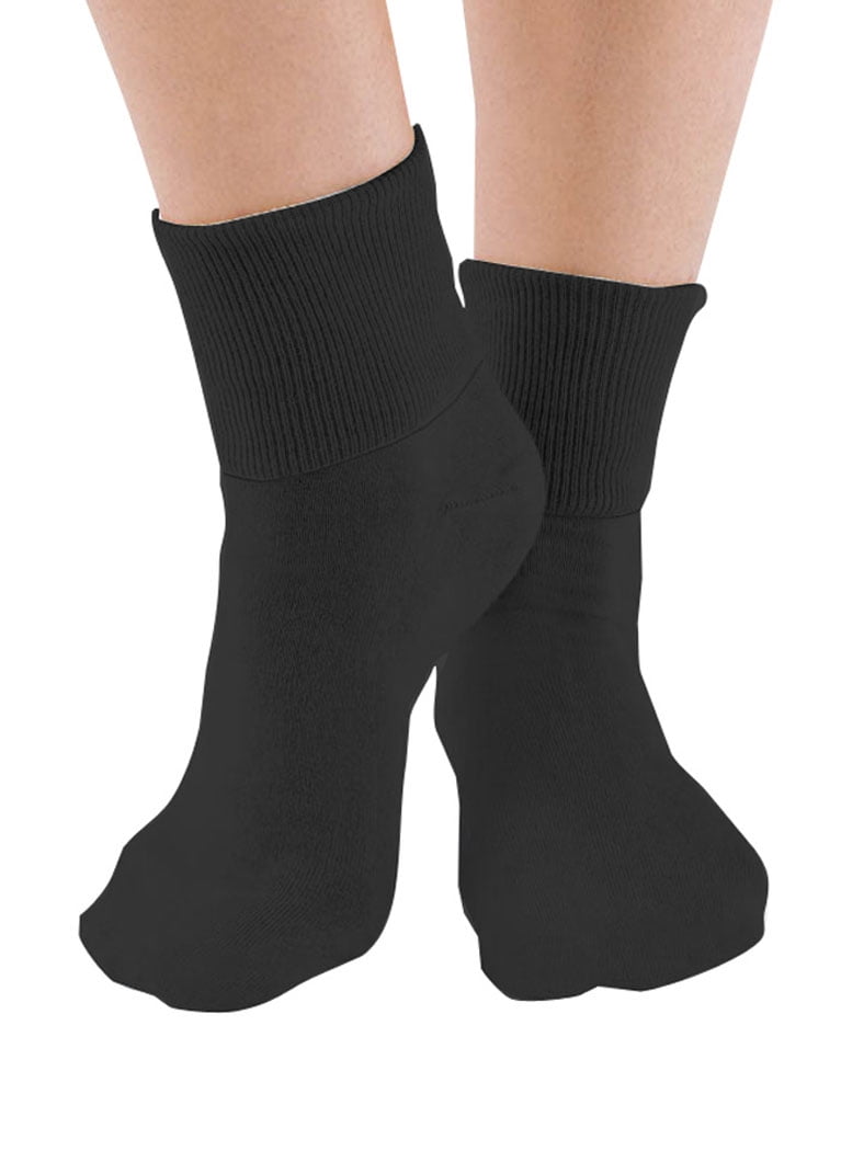 6-Pair Buster Brown Seamless Toe Cotton Socks Black 10 - Walmart.com