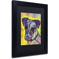 Trademark Fine Art "Jack Russell" Canvas Art by Dean Russo, Black Matte ...
