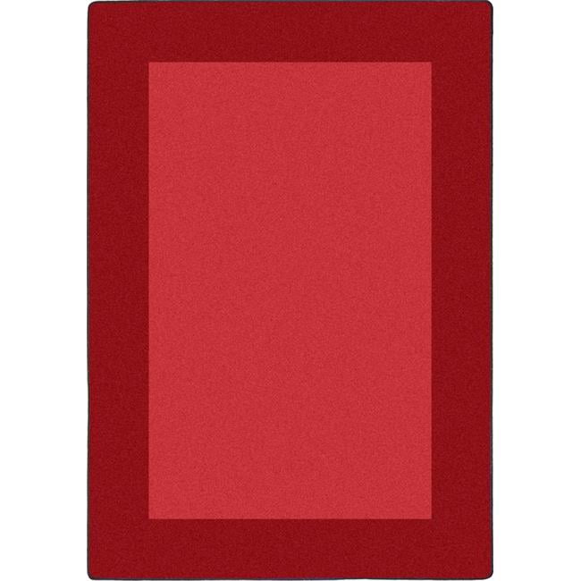 All Around Rectangle Classroom Carpet Red - 5 ft. 4 in. x 7 ft. 8 in ...