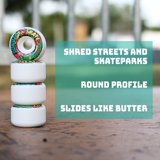 Donut Skate Co. 52mm - 97a Dragon Skateboard Wheels for Skateparks ...