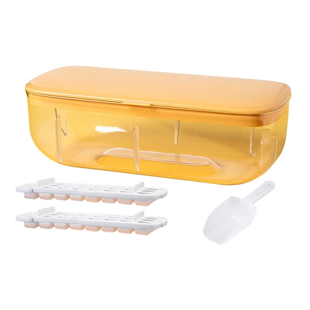 Agiferg Silicone Ice Tray Ice Creative With Lid Ice Storage Box Home ...