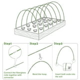 Cambaverd Greenhouse Hoops 6 Sets of 8FT Long Garden Hoops for Raised ...