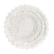 The Baker Celebrations 100 Count White Round Paper Lace Doilies - Combo ...