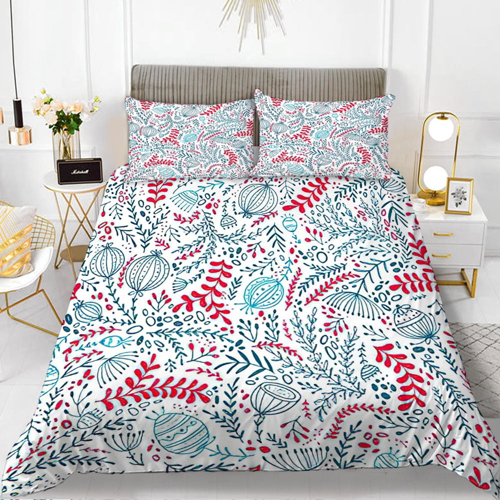 3D Floral Print Flowers Pattern Quilt Cover Bedding Sets Queen Size 3 ...