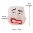 Cheapark Wide Mouth Face Shaped Planter Pot For Indoor Green Plant ...