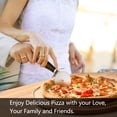 Premium stainless steel pizza cutter with non-slip grip - ultra-sharp ...