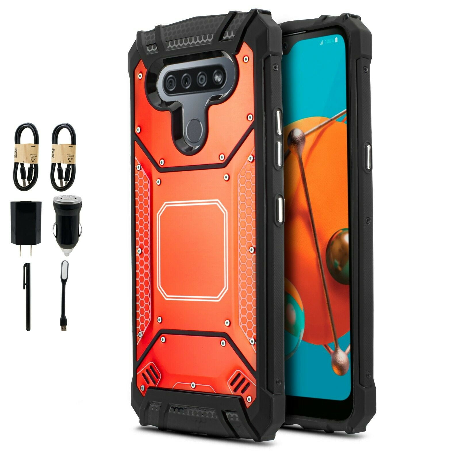 Value Pack and Case LG K51 Q51 LG Reflect Metal Magnetic Case Phone ...