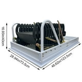 INTBUYING Hidden Telescopic Folding Ladder Black 9.8ft/12Steps Carbon ...