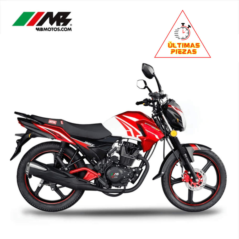 Motocicleta Trabajo MB Gamma 150GT Rojo 2024 MB MOTOS | Bodega Aurrera en línea