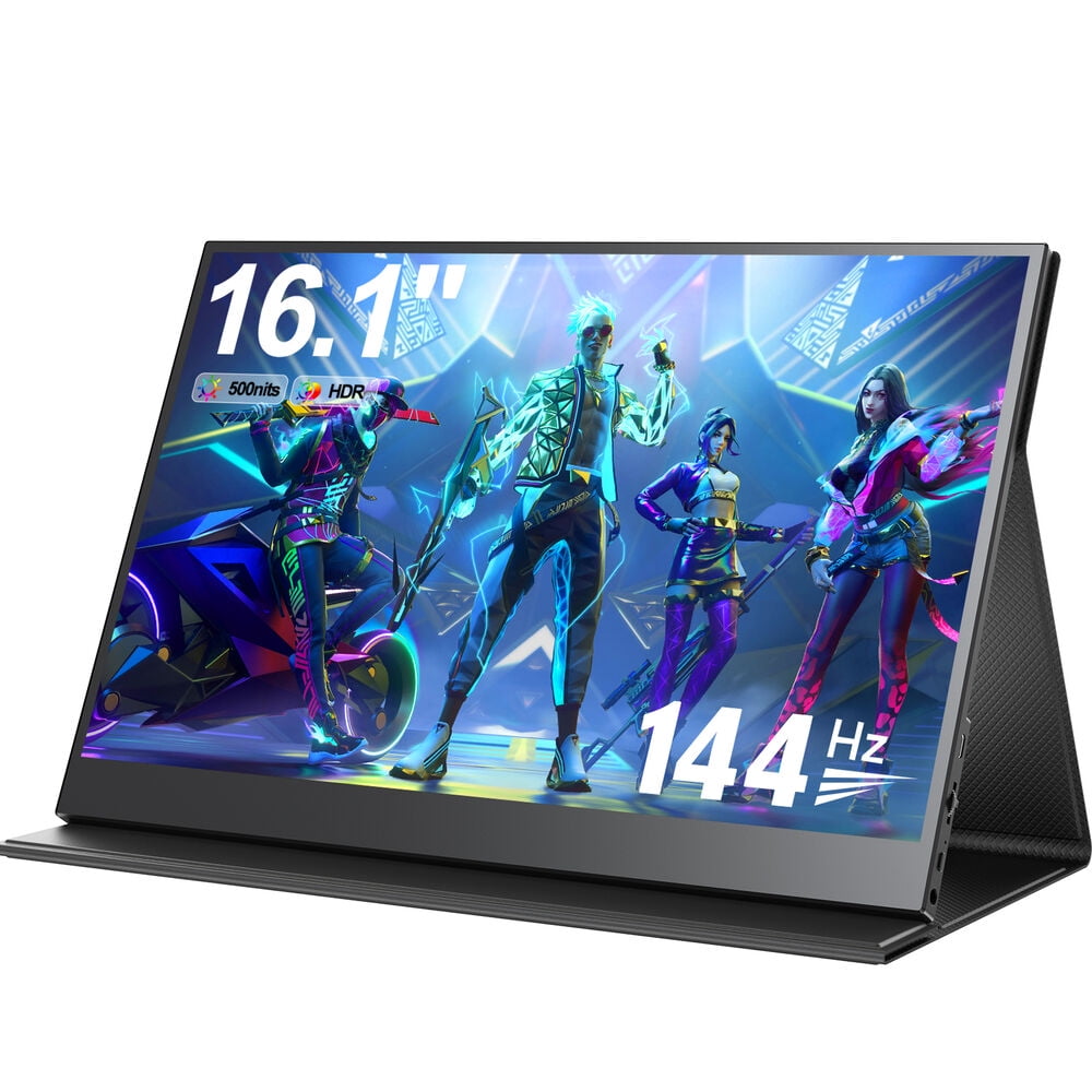 Portable Gaming Monitor 144Hz 16.1" 1080P 500Nits 1200:1 FreeSync ...