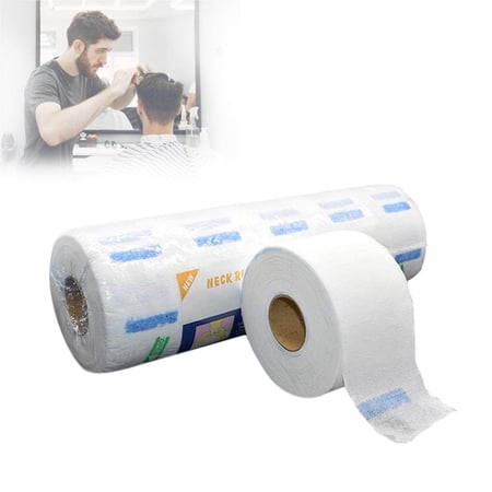 5 Roll Disposable Barber Neck Strips Paper Hairdressing Neck Protector ...