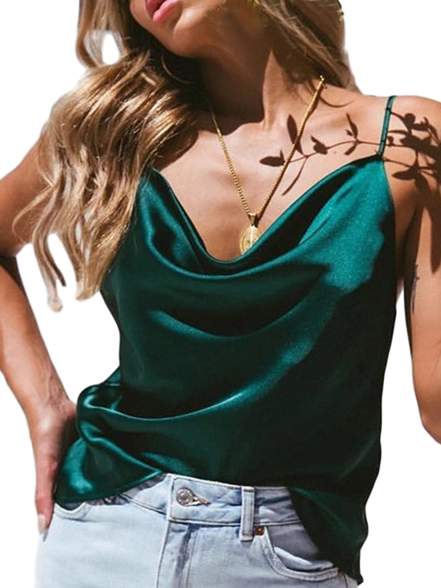 Selfieee Selfieee Womens Sweetheart Neckline Spaghetti Strap