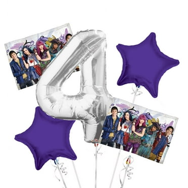 Descendants Birthday Party Balloon Decorations - 3 Pack Set Of ...