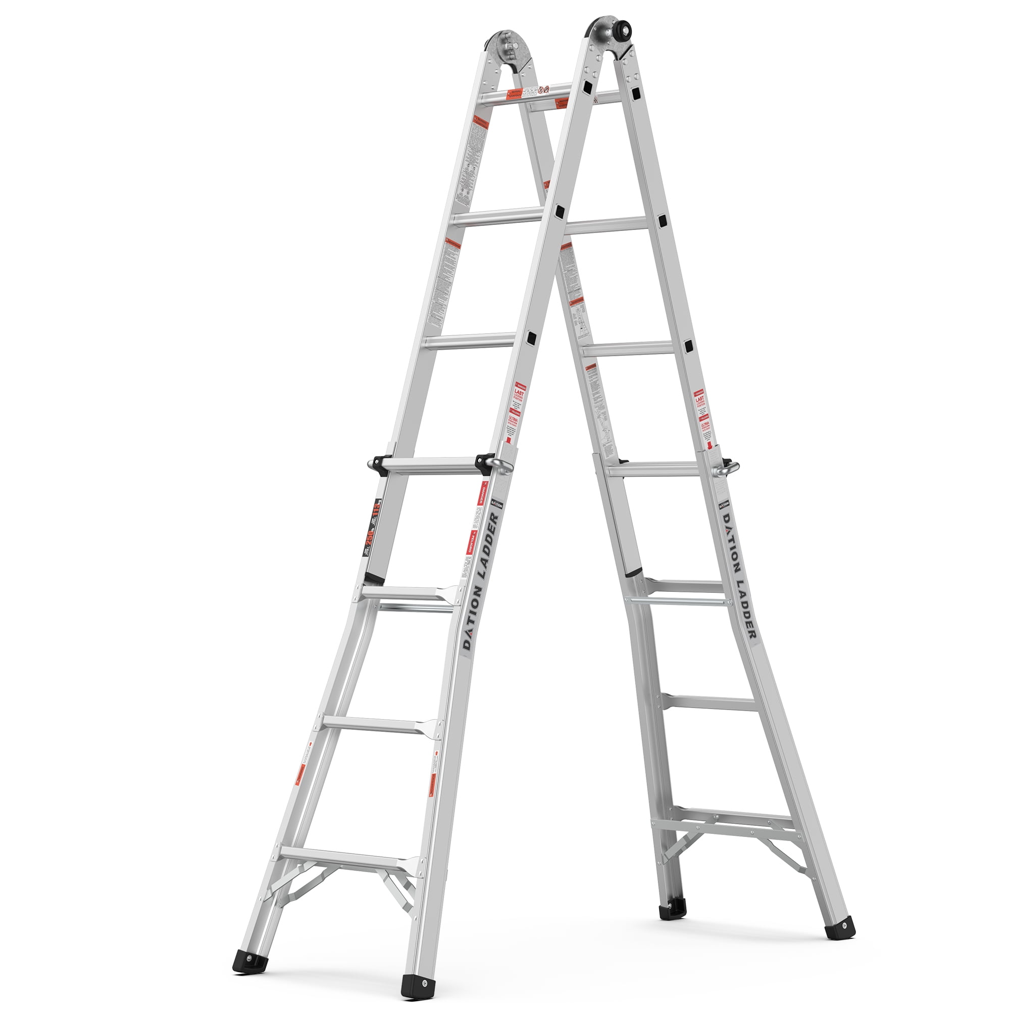 Kepooman Telescoping Ladder Extension Step Ladder, Multi-Position Step ...