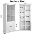 Free Shipping! Nathaniel Home, 70'' Versatile Bookcase with Doors ...