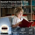 Sonic Alert - Glow Baseball Alarm Clock, Digital Display Alarm Clock ...