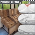 Chririnla Wood Grain Print RV Dinette Cushion Covers, Stretch Camper ...