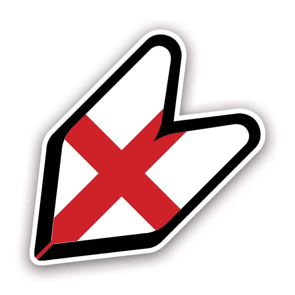 English Driver Badge Sticker Decal - Self Adhesive Vinyl - Weatherproof ...