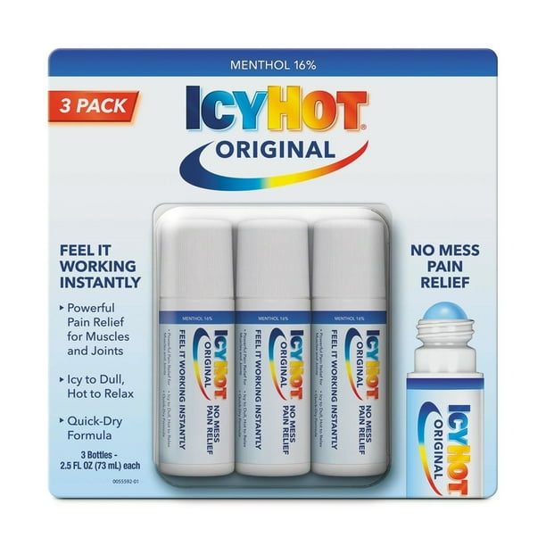 Icy Hot Medicated Max Strength, No-Mess Applicator, 2.5 Fluid Ounce ...
