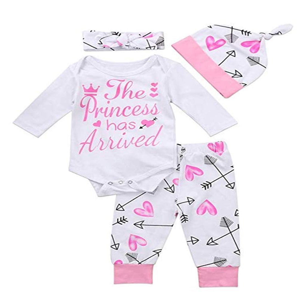 Click here for Generic Baby Girl Romper Long Pants Hat Headband C... prices