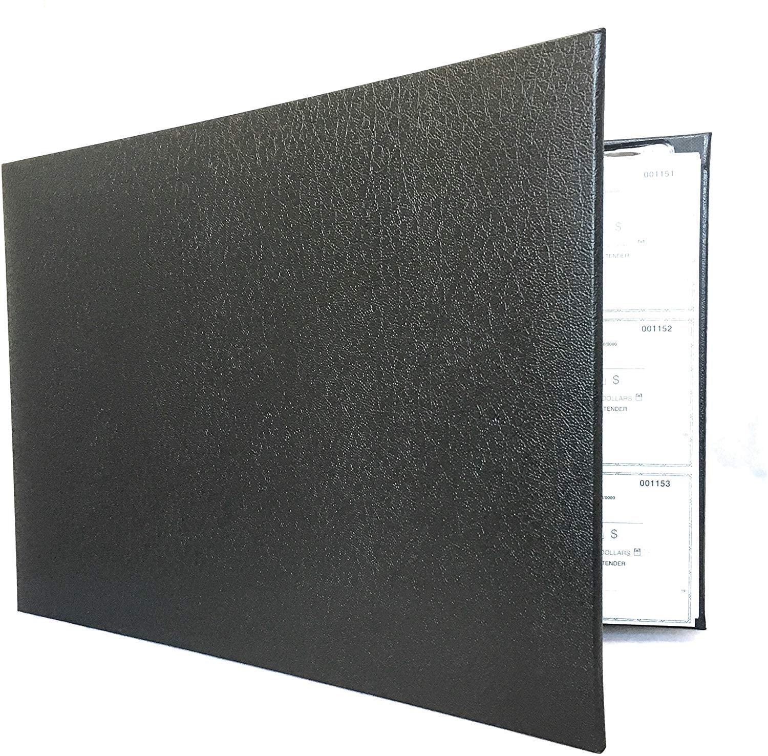 Officewerks Premium Check Binder for 3 on a Page Checks, Sleek Black ...