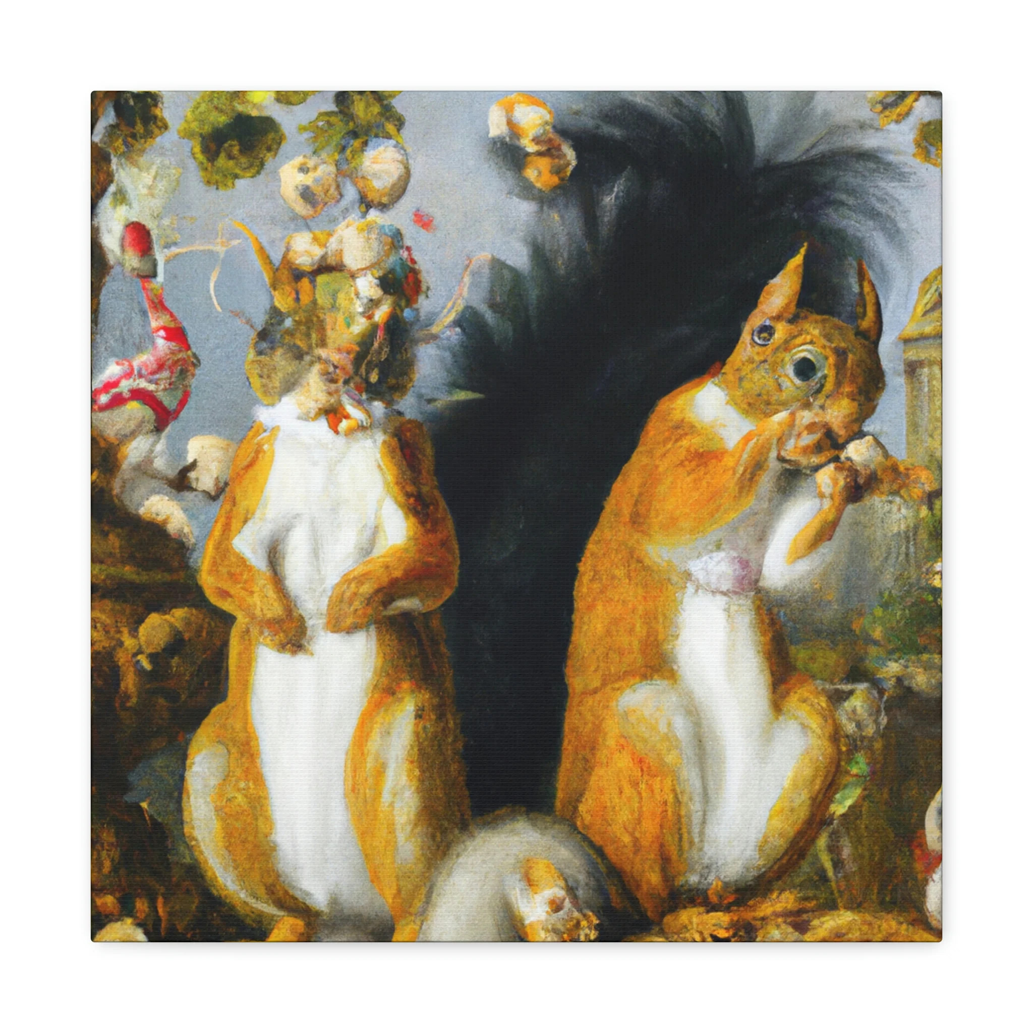 Squirrels at Play - Canvas - Walmart.com