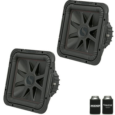 Kicker 12-inch L7R124 (45L7R124) Square Subwoofer 4-Ohm, Black ...