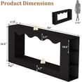 63 Inch Long Console Table for Entryway with RGB Ambient Light, Sofa ...