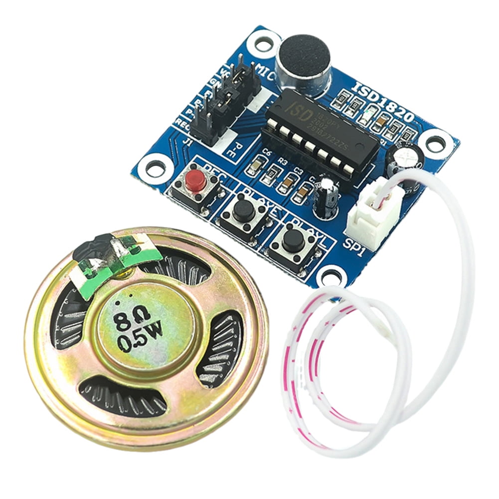 ISD1820 Voice Recording Playback Module DC 3-5V Recording Module ...