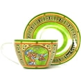 Celtic Peacock Cup & Saucer Set - Irish Weave Design - Walmart.com