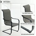 Sophia & William Set of 2 Outdoor Padded C-spring Patio Dining Chairs ...