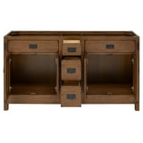 Sagehill Designs American Craftsman 60" Bathroom Vanity Base, Rustic ...