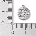 20pc Anti-304 Stainless Steel Pendants Laser Cut Moon Phase Charm ...