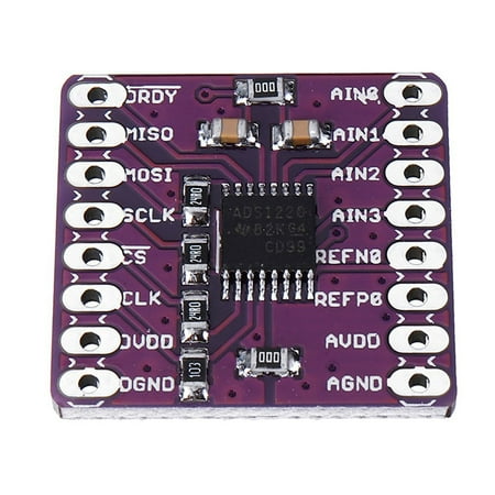 CJMCU-1220 ADS1220 ADC SPI Low Power 24 Bit A/D Analog-to-Digital Converter Sensor Module Purple ...