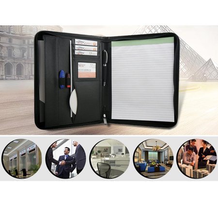 Zippered Document Case Portfolio Folder Card Holder with 3 | Walmart Canada