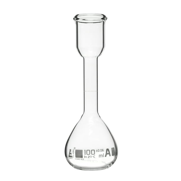 Kohlrausch Flask, 100ml - Class A Tolerance, ±0.06ml - Borosilicate ...