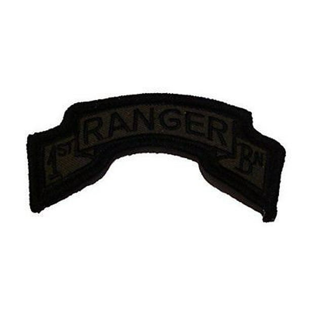 US ARMY FIRST 1ST RANGER BATTALION BN SCROLL PATCH OD GREEN HUNTER ARMY ...