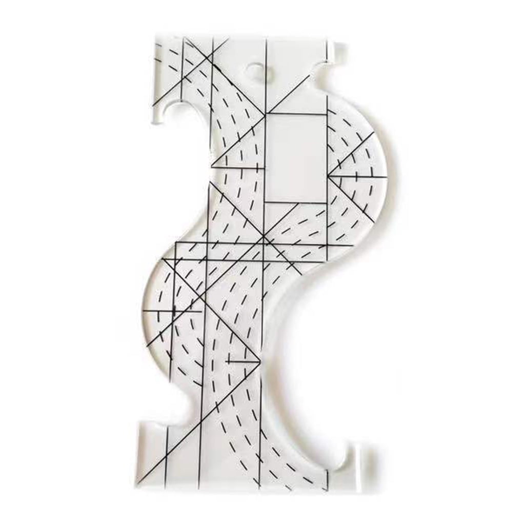 Acrylic Patchwork Multi-Purpose Quilting Template Ruler for Long Arm ...