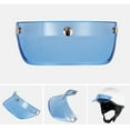 Motorcycle Helmet Sun Shade Protector 3 Snap-Button Retro Open Face ...