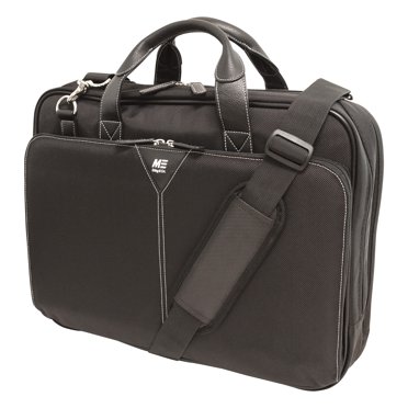 Mobile Edge Ultra Tech Bag w/ leather accents (Black) - Walmart.com