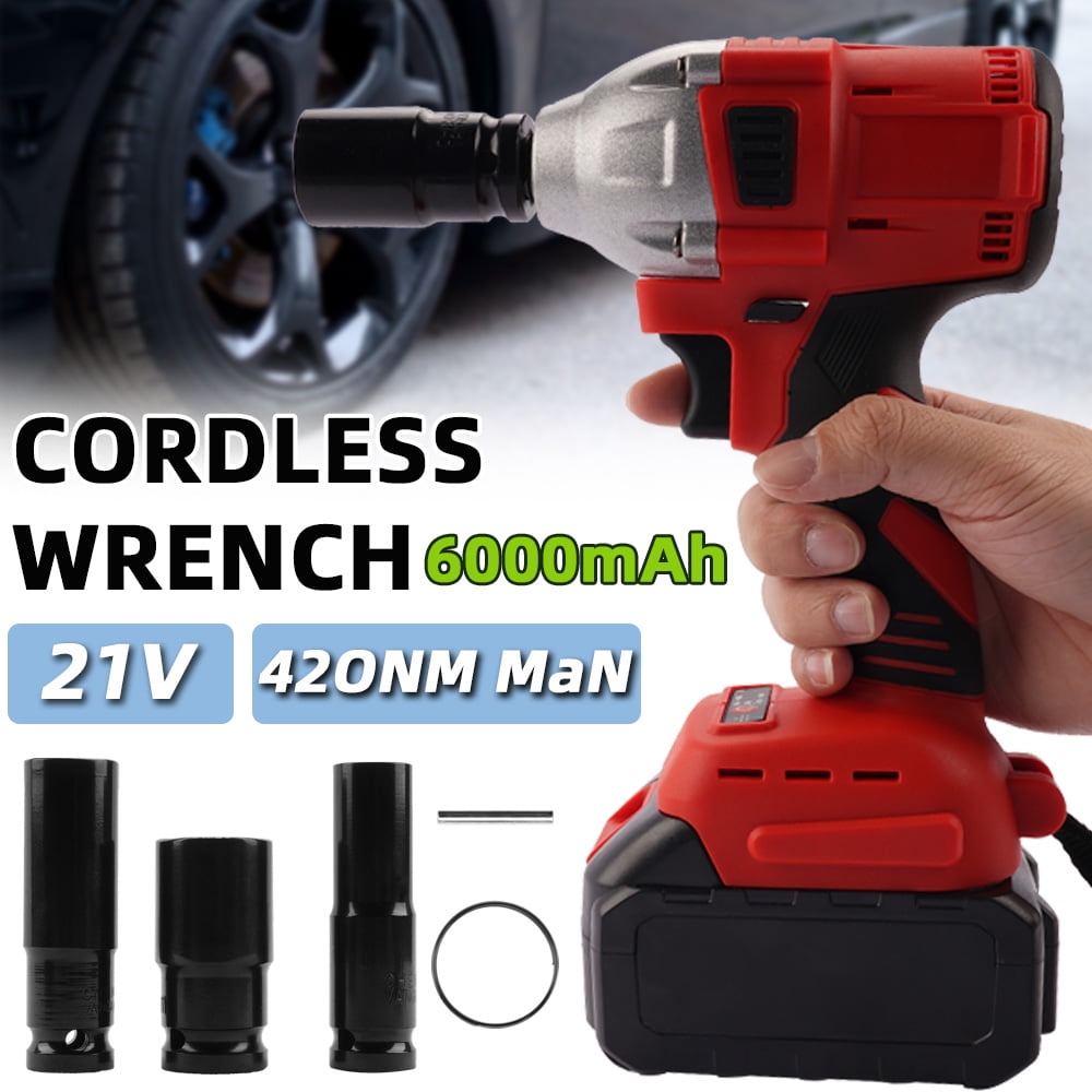 Xhy Electric Impact Wrench 1/2'' High Power Driver Tools Kit with ...