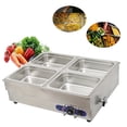 TECHTONGDA Commercial Food Warmer Squarish Stainless Steel Bain Marie ...